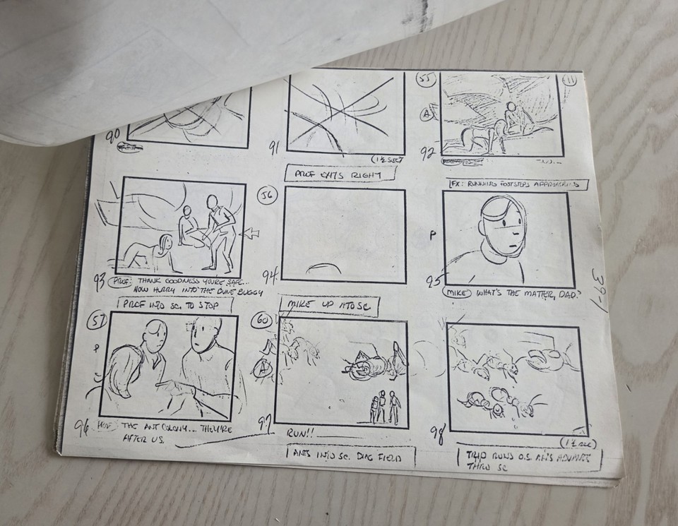 Storyboard Pages Hanna-Barbera Micro Ventures Exploring an Ant Colony ...