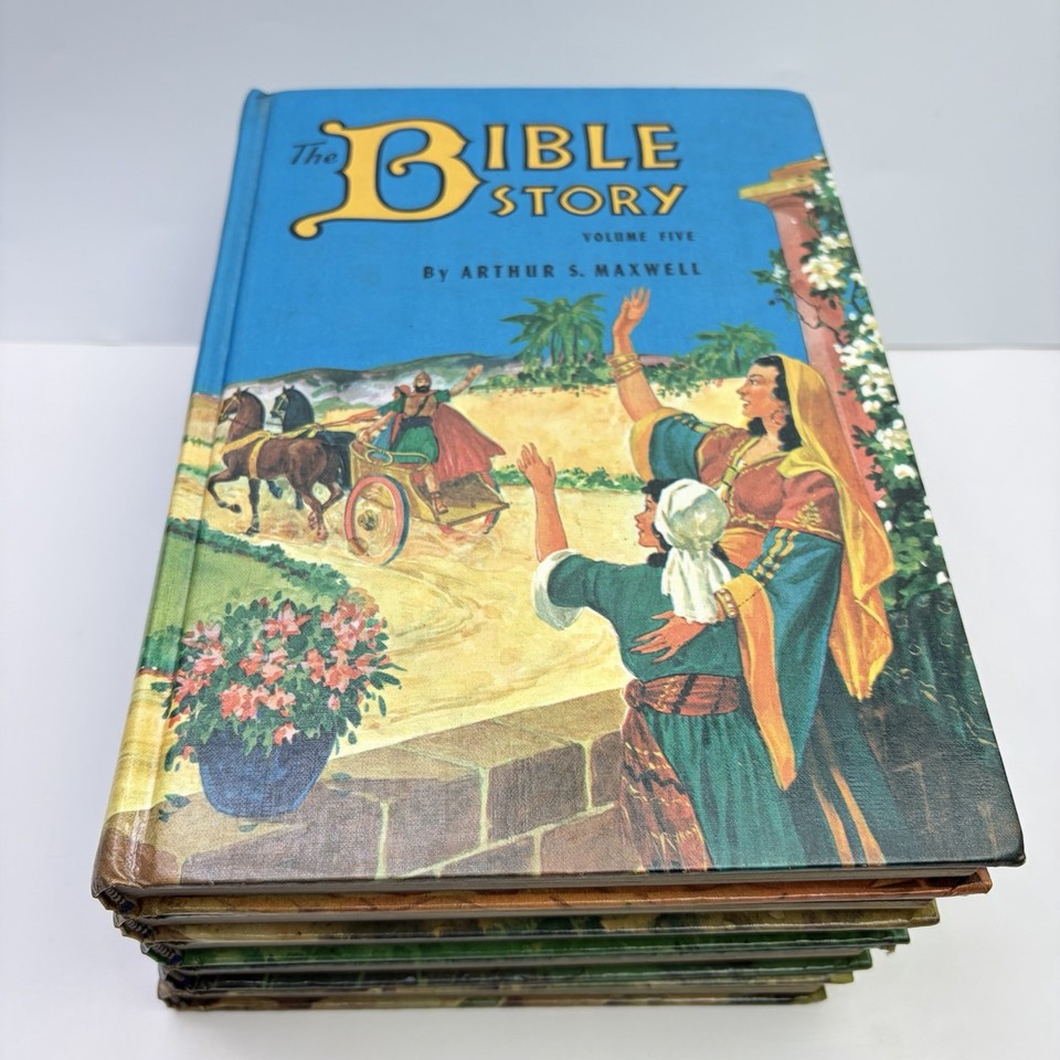 Arthur S. Maxwell The Bible Story Vol. 1-10 Set Hardback 1953 Complete ...