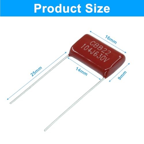 Piutouyar 20 Pack 104J 630V 0.1UF P15 Guitar Tone Capacitor ...