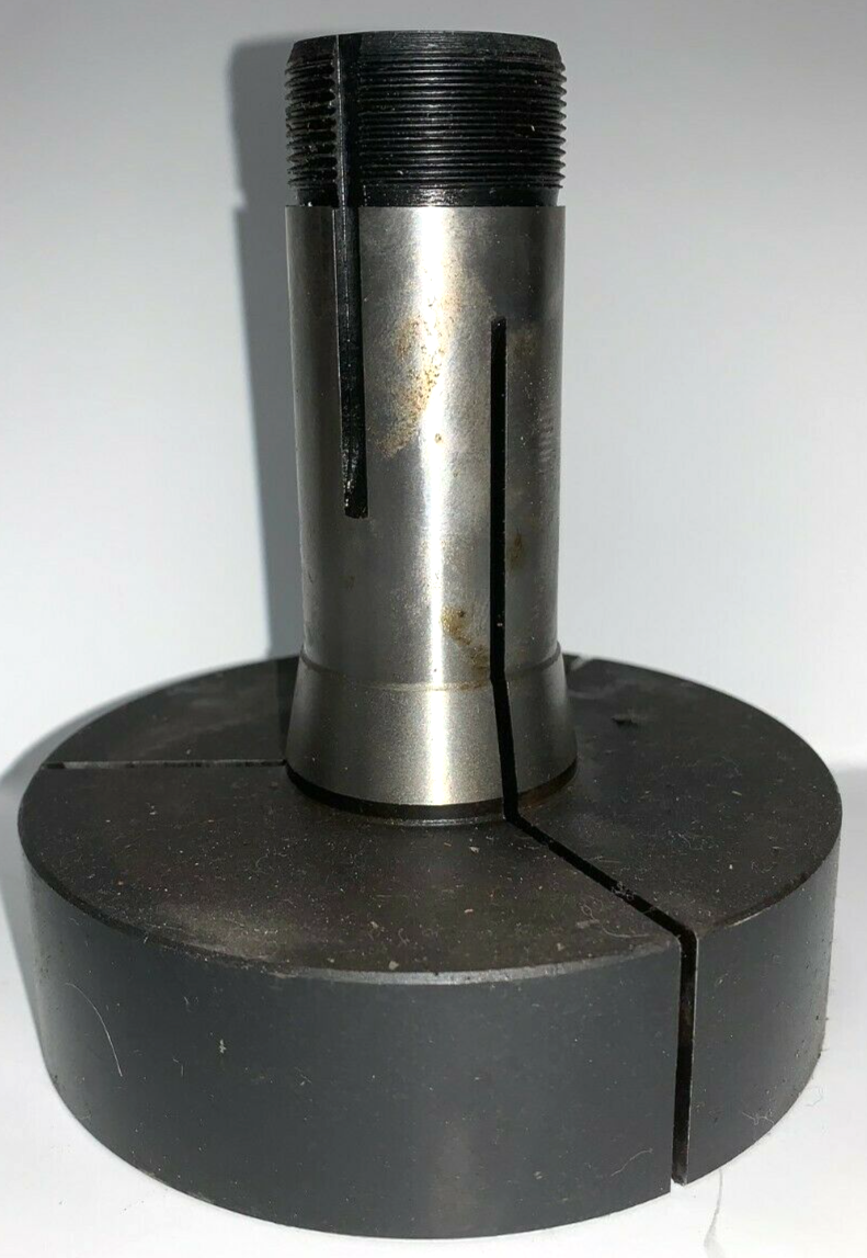 SPLIT FLANGED BOTTOM COLLET, 4" FLANGE OD, 3-3/8" COLLET LENGTH, 4-1/2 ...