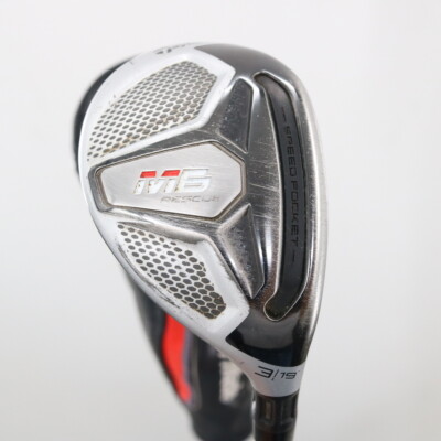 TaylorMade M6 Rescue 3 Hybrid 19 Deg Graphite Senior Flex RH Headcover ...