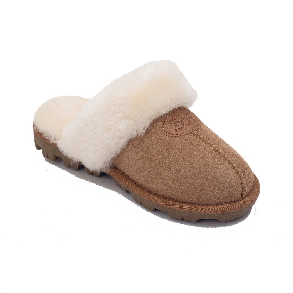 UGG Classic Slippers Women Australian Premium Sheepskin Wool Non-slip ...