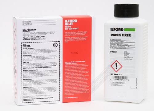 Ilford ID 11 1L & Rapid Fixer 500ml Black & White Film Developer Kit ...