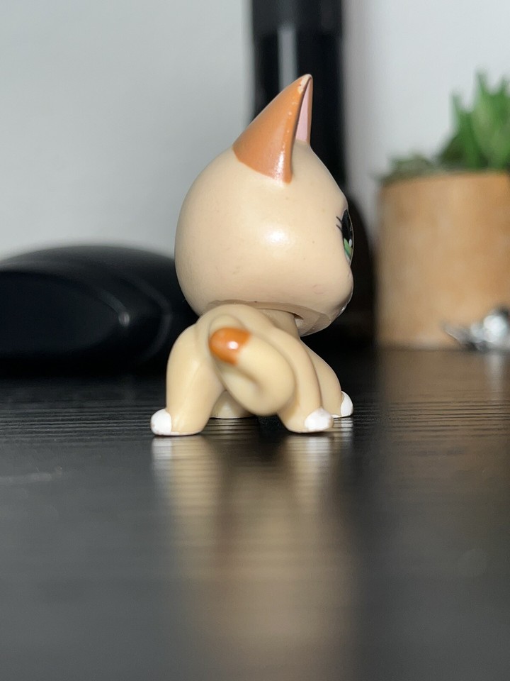 Littlest Pet Shop LPS Authentic Rare #852 Cream Shorthair Cat Leopard ...