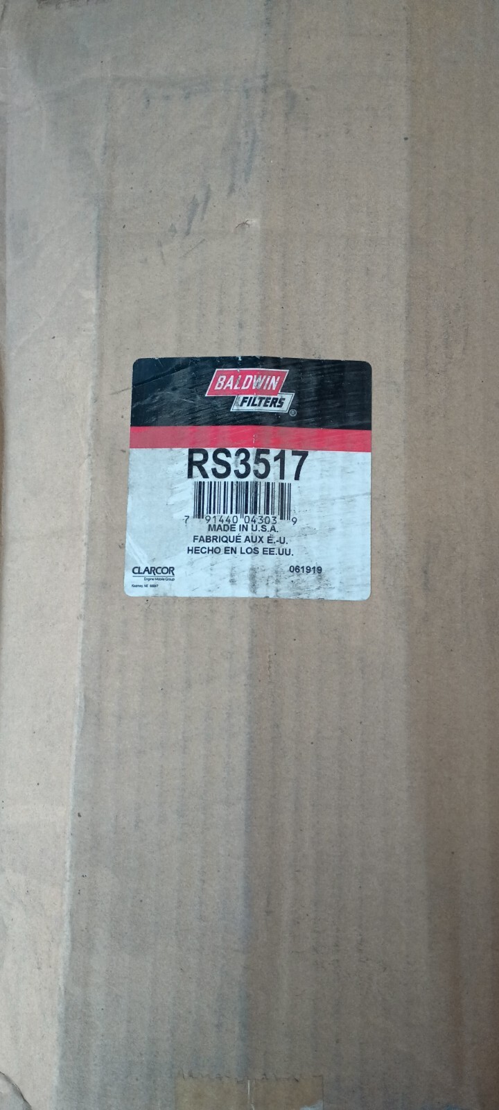 BALDWIN RS3517 - Air filter cross reference