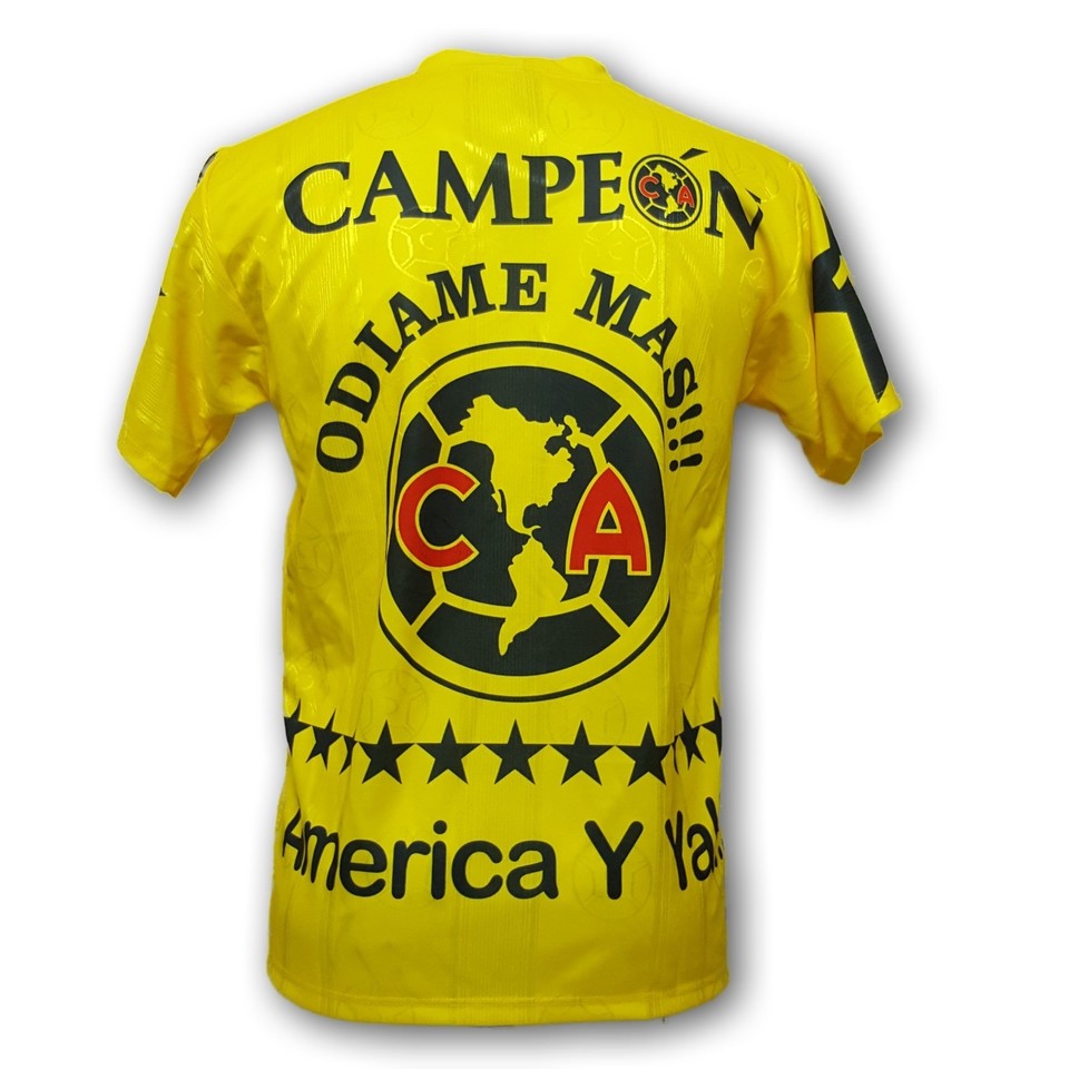 Club America Men's Jersey "Campeones Odiame Mas" New Yellow Jersey ...