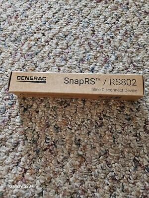 Generac SnapRS / RS802 Inline Disconnect Device | eBay