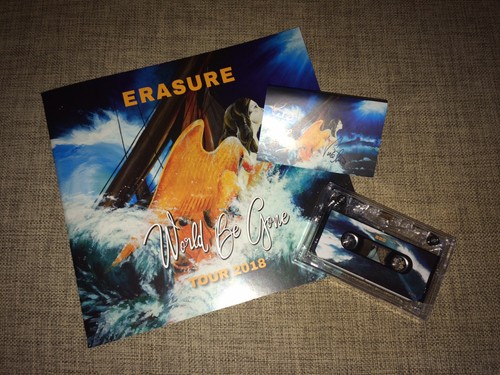 ERASURE - WORLD BE GONE - 2018 TOUR PROGRAMME + HAND SIGNED CASSETTE ...