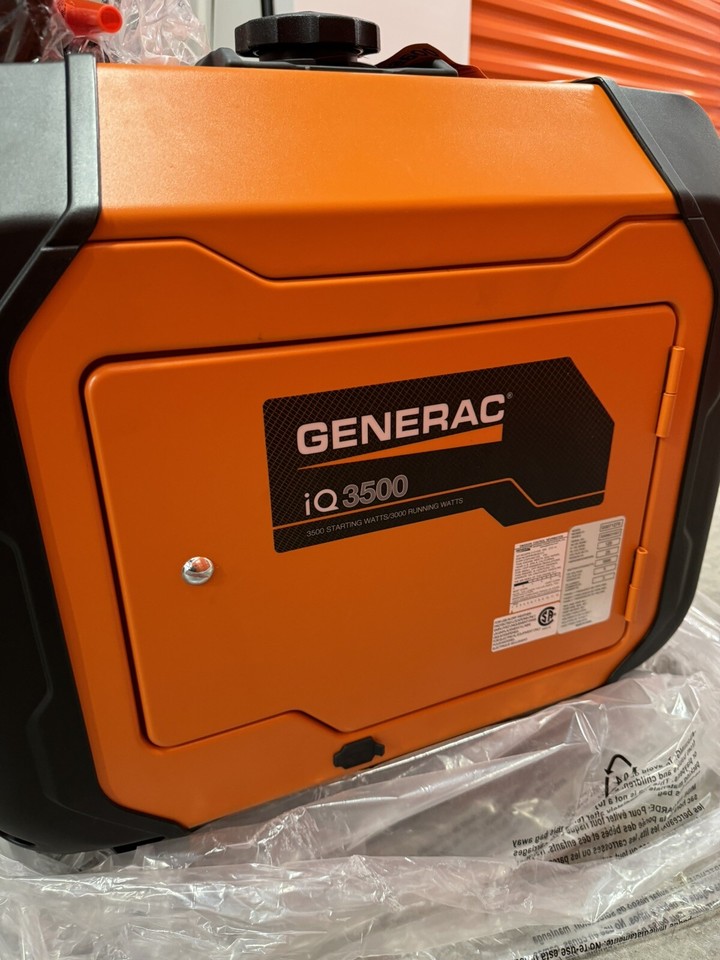 Generac iQ3500 120-Volt 3,500-Watt OHV Electric/Recoil Start Inverter ...