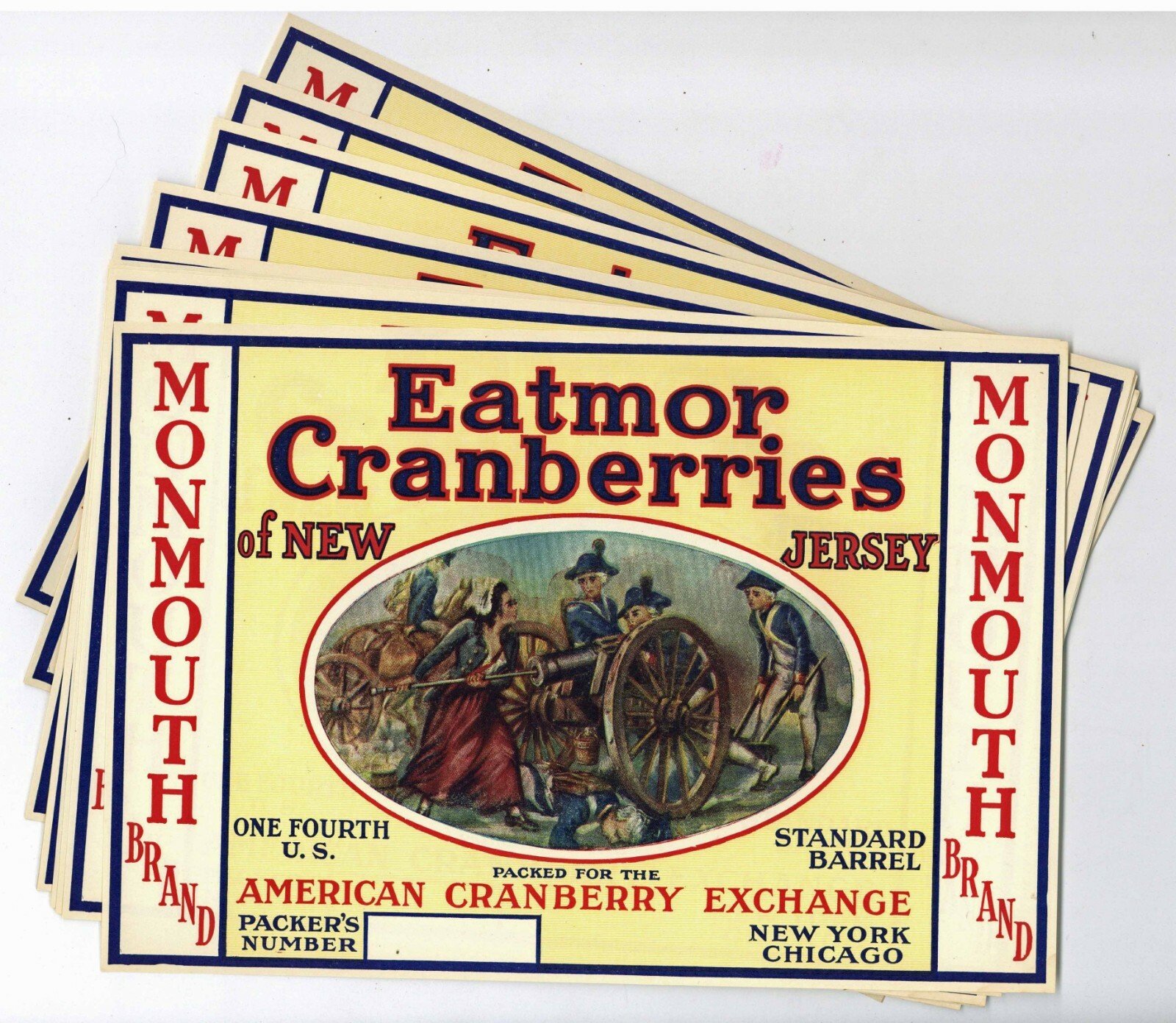 25 Monmouth Brand New Jersey Cranberry Labels, Wholesale | eBay
