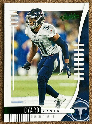 Kevin Byard 2019 Panini Absolute Green Foil #34 Parallel Tennessee ...