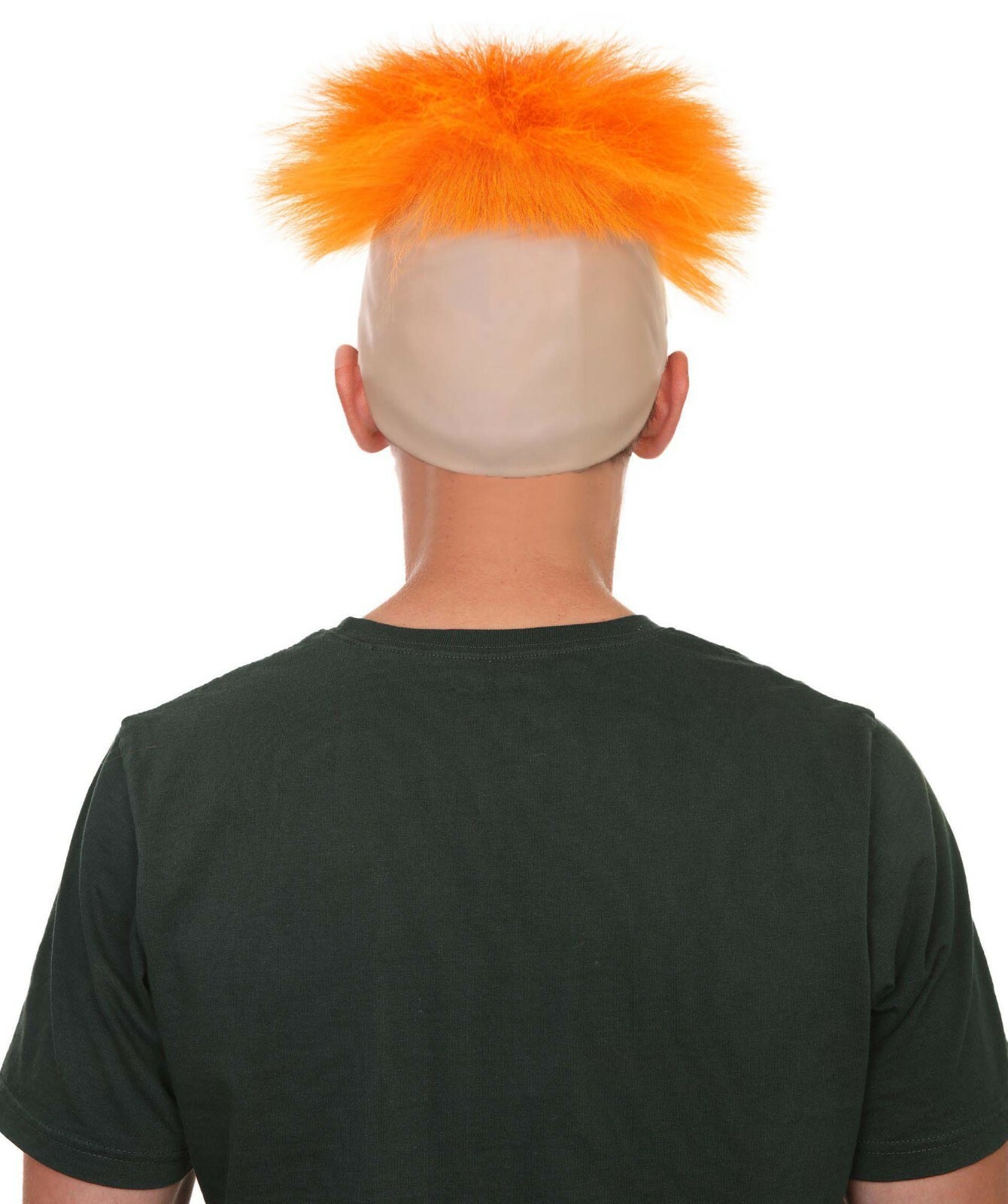 Fanny Clown Orange Bald Wig Halloween Cosplay Party Costume Fancy Dress ...