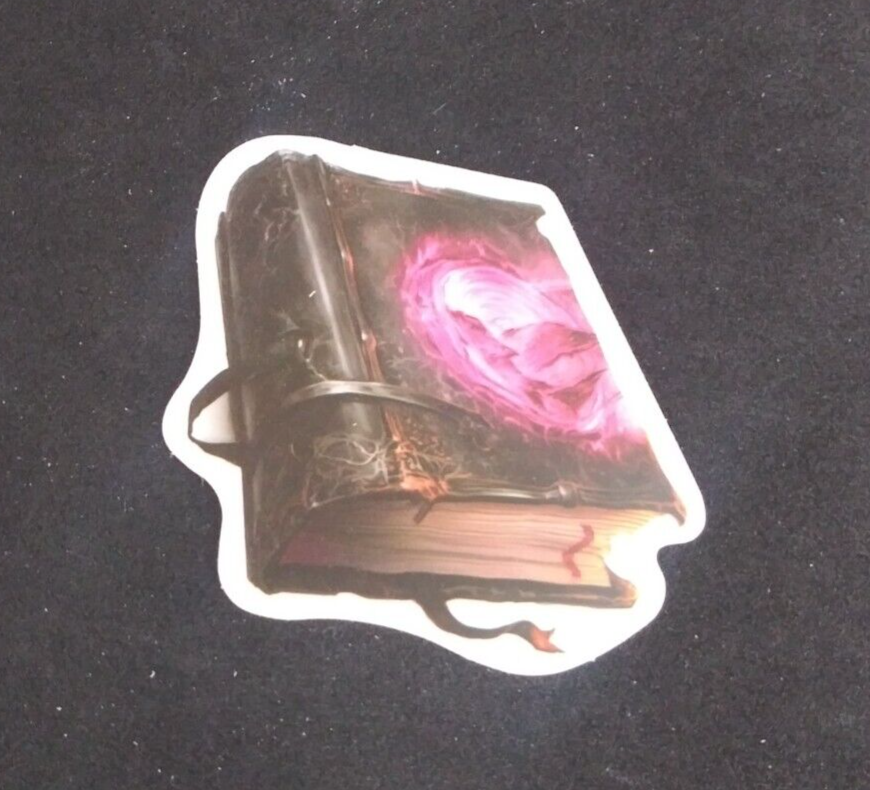 Old Spell Book Purple Black Magic Sticker 1.75" x 2 7/8" | eBay