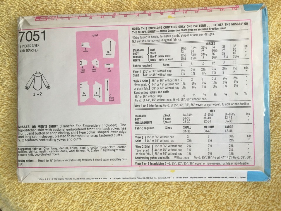 Simplicity Patterns (W) ~ CUT PATTERNS ~ All are Size 12 ...