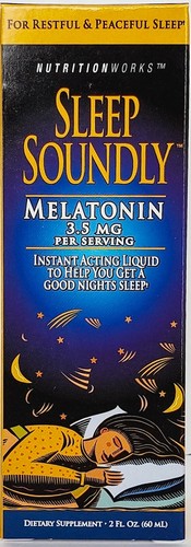 Sleep Soundly Melatonin 3.5mg (Fast Acting Liquid) - 2 fl oz - Exp Date ...