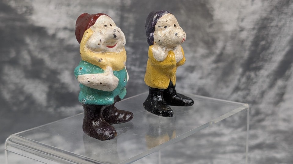 Vintage Cast Iron Snow White & The Seven Dwarfs Complete Set 1930s ...
