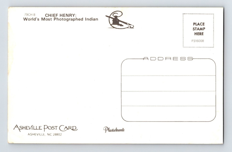 Postcard Chief henry Native American Indian 1960s Unposted Chrome | eBay