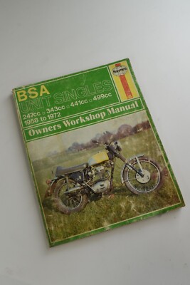 BSA Unit Singles 1958-72 C15 B50 B44 B40 B25 Haynes Manual 250 350 440 ...