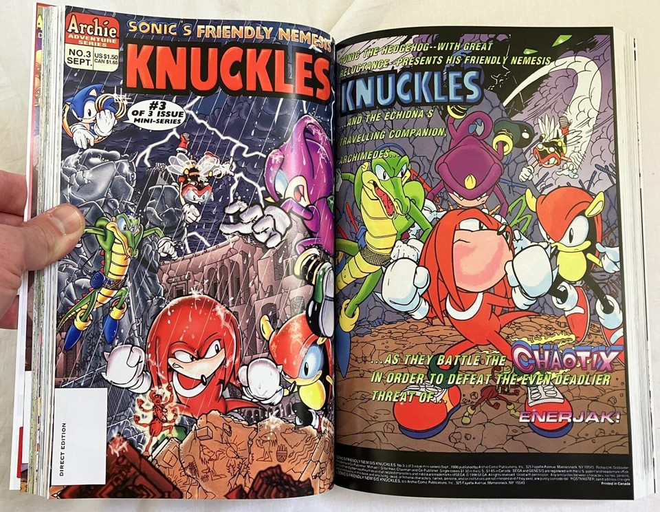 Knuckles The Echidna Complete Archie Comics Collection Archives - Sonic ...