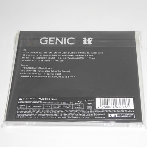 GENIC if JAPA CD+Blu-ray+PHOTOCARD+Sticker First limited edition B | eBay