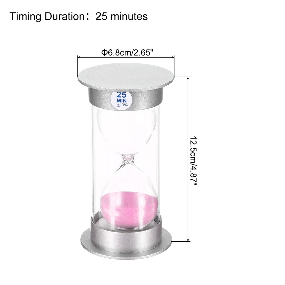 25 Minute Sand Timer, Sandy Clock Count Down Sand Glass, Pink Sands | eBay