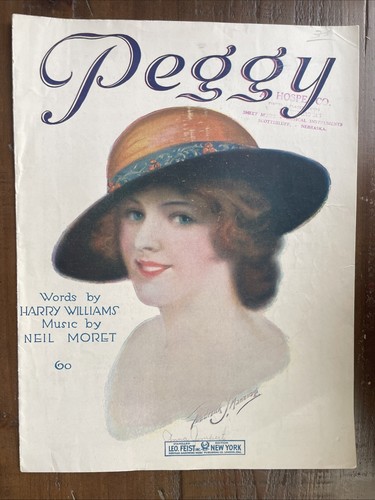 Peggy Music by Neil Moret Words by Harry Williams VTG Sheet Music | eBay