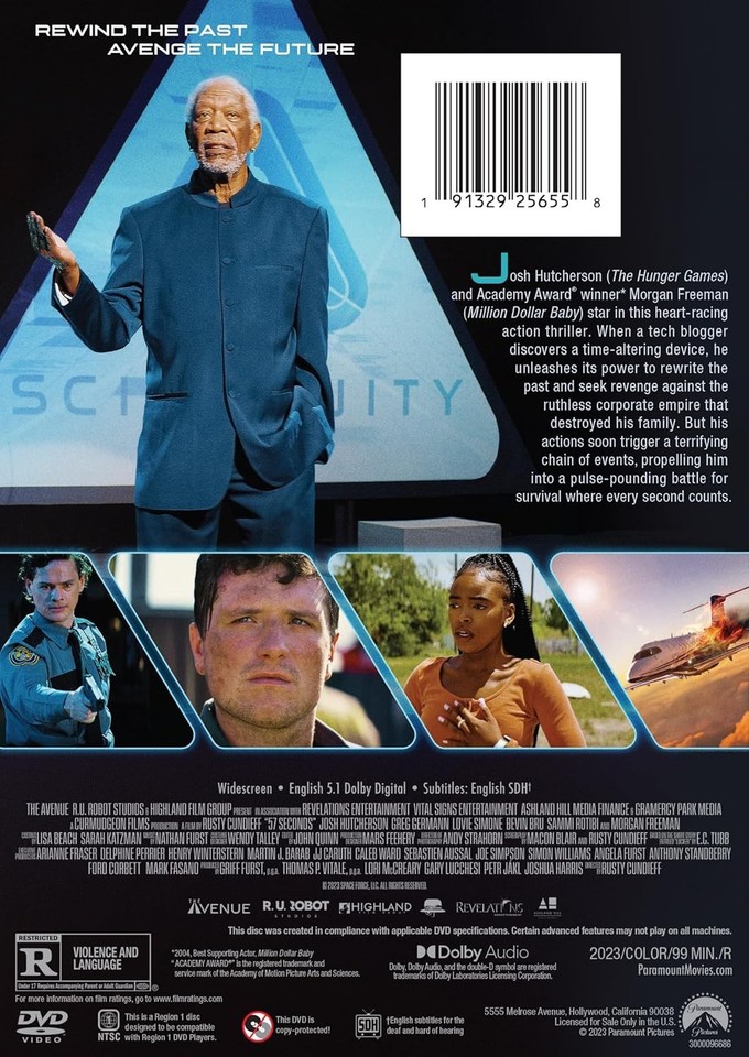 57 Seconds (DVD) Josh Hutcherson Greg Germann Lovie Simone Josh ...