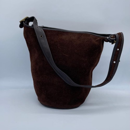 COACH Shoulder Bag Berkeley Duffel Suede Brown Vintage Authentic | eBay