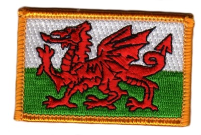 WALES WELSH FLAG PATCHES COUNTRY PATCH BADGE IRON ON NEW EMBROIDERED ...