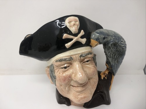 ROYAL DOULTON LARGE CHARACTER MUG JUG LONG JOHN SILVER D6335 1951 ...