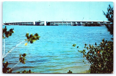FL Vero Beach, Merrill P Barber Bridge Over Indian River, Chrome ...