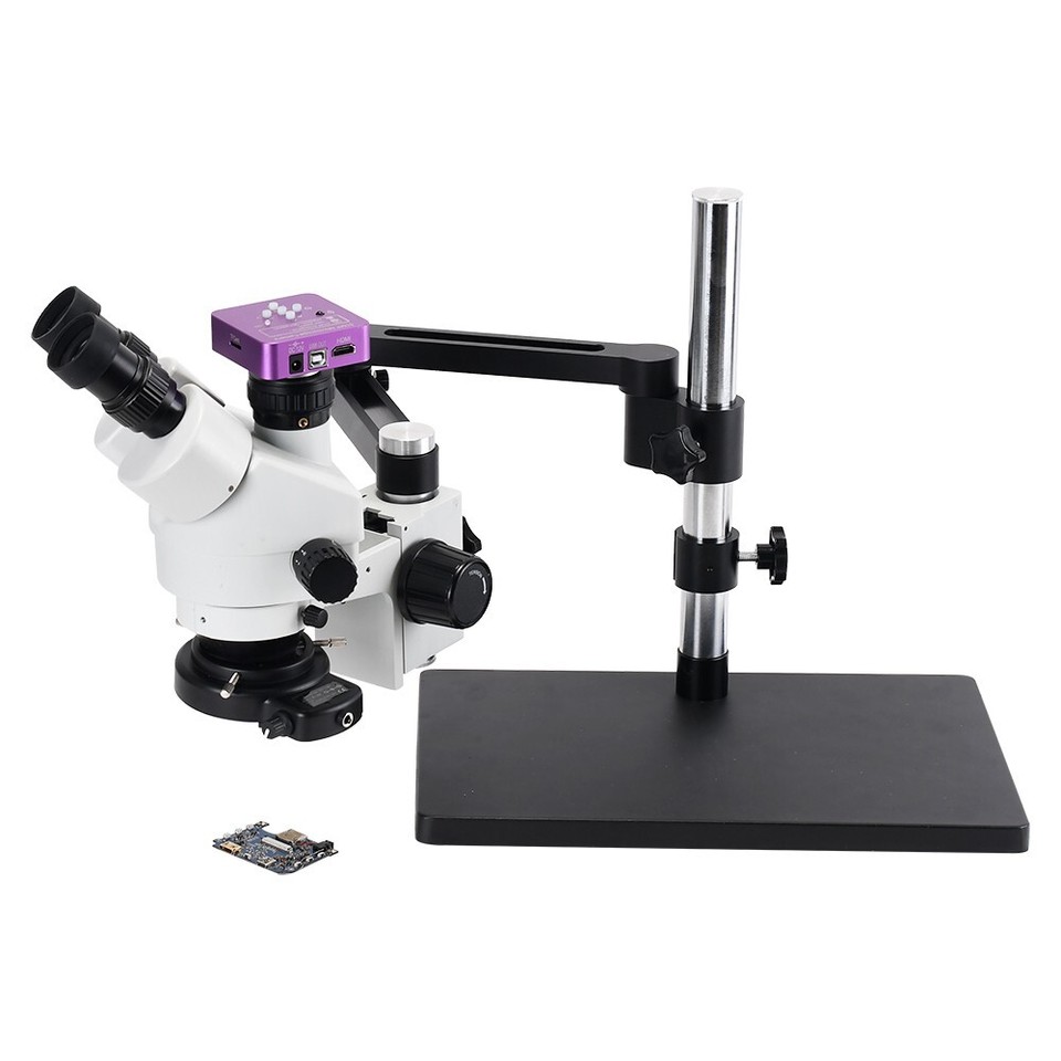 HAYEAR 2K Trinocular Microscope HDMI Microscope 51MP Camera Adjustable ...