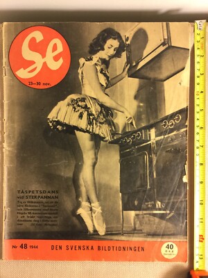 Swedish Se Magazine Nr 48 1944 Den Svenska Bildtidningen - VINTAGE - 76 ...