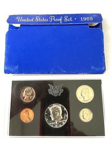 1969-S U.S Proof Set Genuine Original Issue by US Mint OGP 40% Silver ...