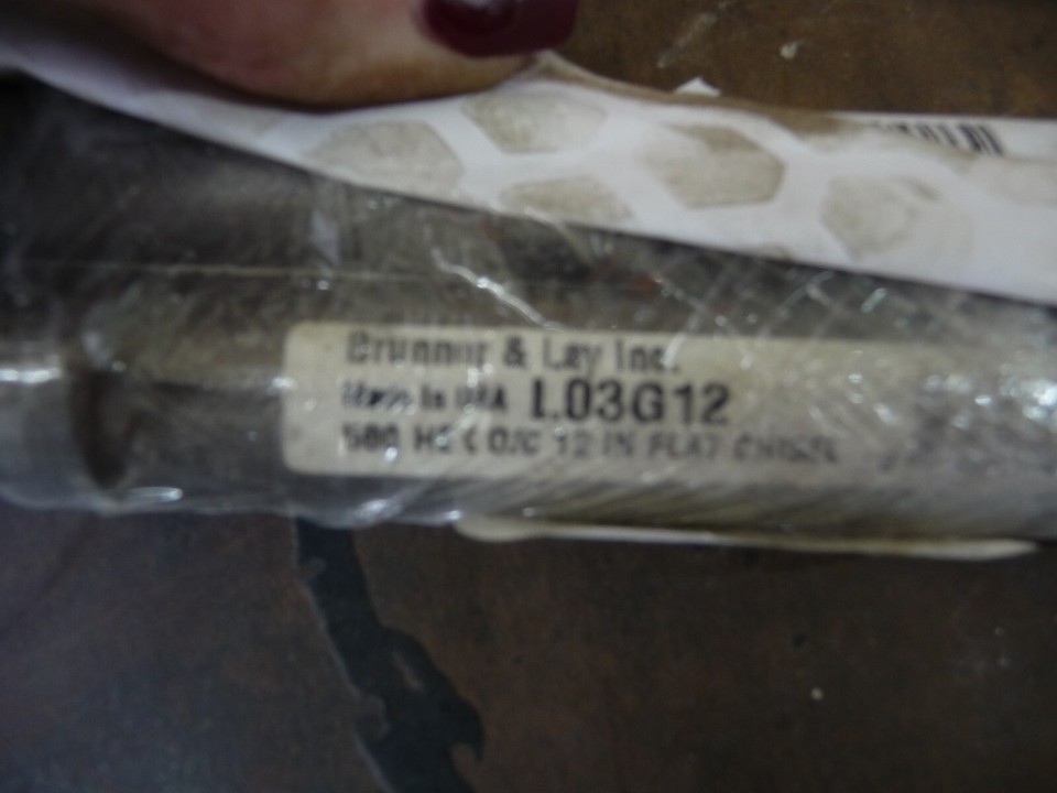 Brunner & Lay 580 HEX O/C 12in Flat Chisel L03G12 Set of 2 Chisels | eBay