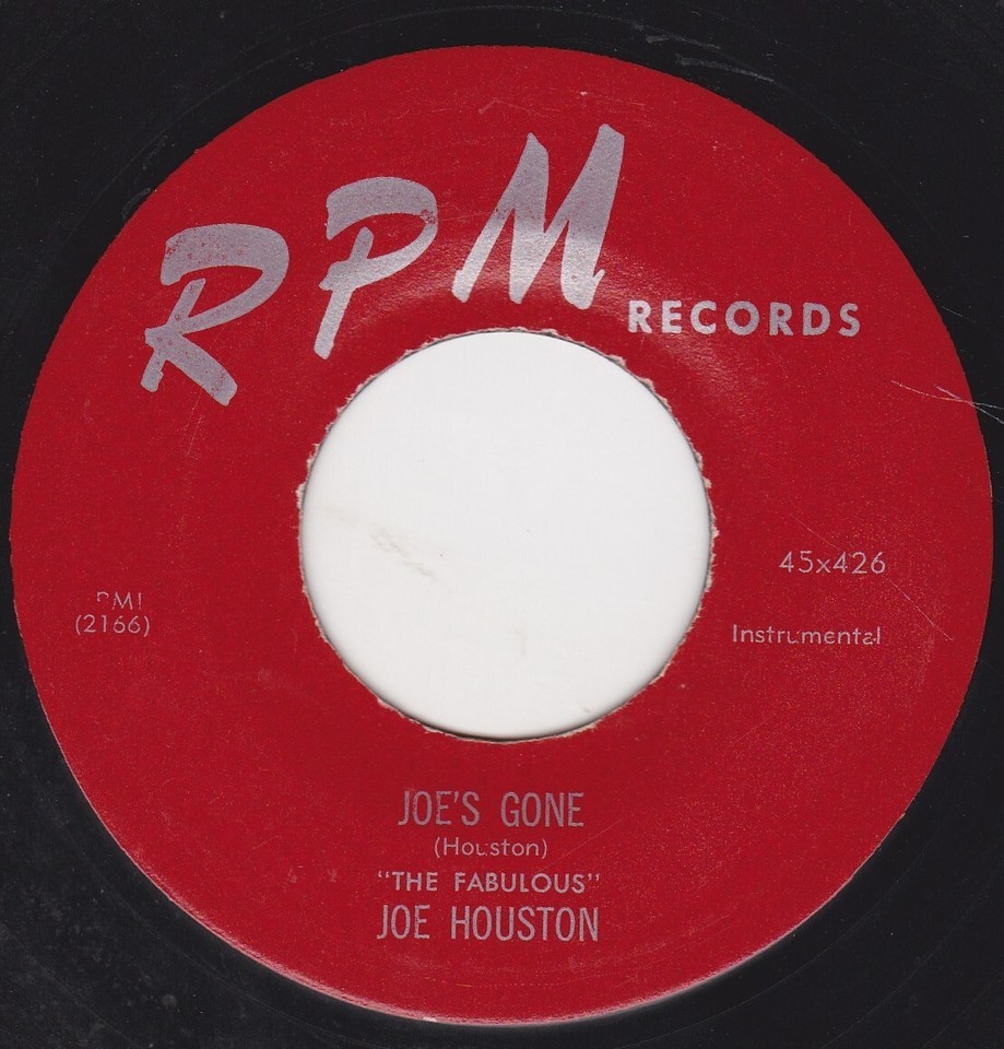 JOE HOUSTON - "SHTIGGY BOOM"/"JOE'S GONE" on RPM RECORDS (VG) | eBay
