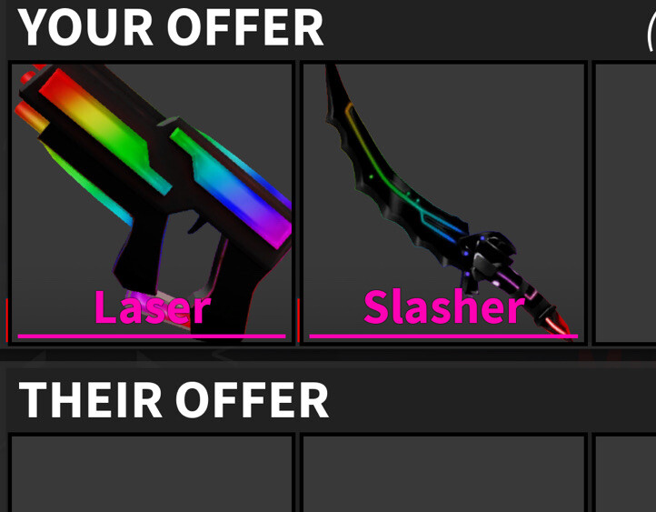 Chroma LASER Chroma SLASHER SET MM2 Virtual Item Cheap | eBay