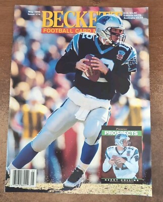 Beckett Football Magazine #74 May 1996 Kerry Collins Bryce Paup Bills ...