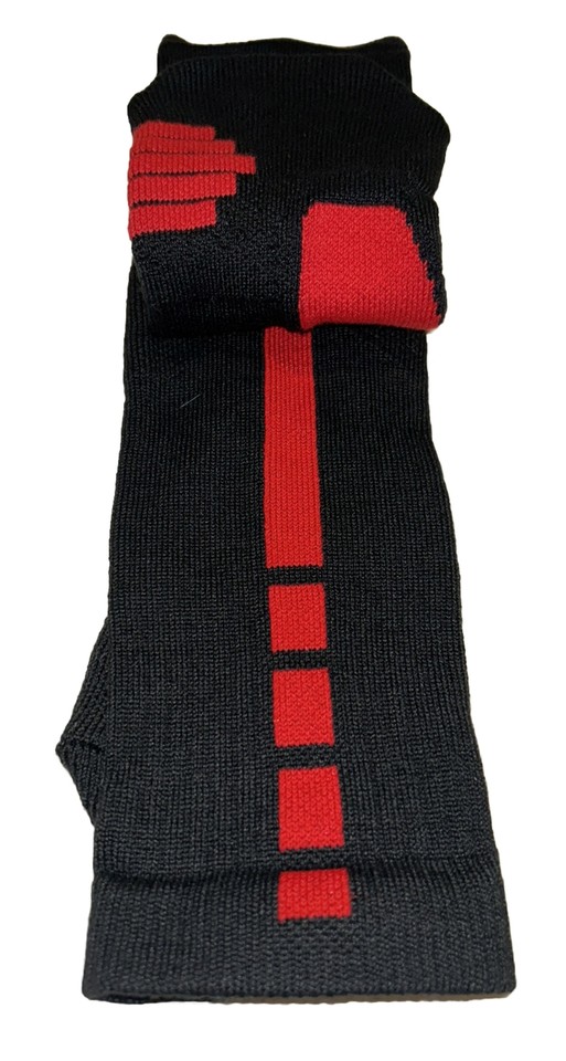 Nike Elite Basketball Crew Socks 1 Pair Men 8-12 W 10-13 Black Red w ...