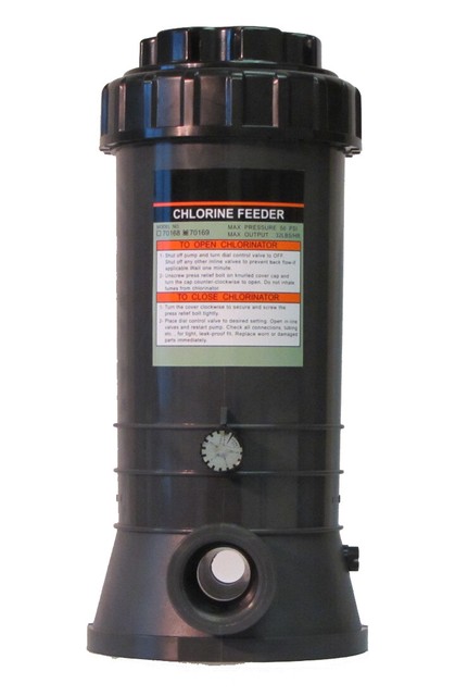 Inline Automatic Pool Chlorinator Chemical Feeder Dispenser 9lb for ...