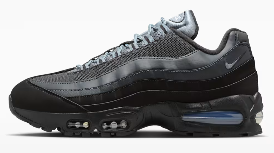 Rare Nike Air Max 95 Big Bubble OG Black Grey Mens 90 Shoes Plus Neon ...
