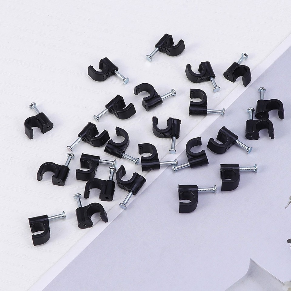 400Pcs Cable Clips Wire Clips Staples for Home Office Organization ...