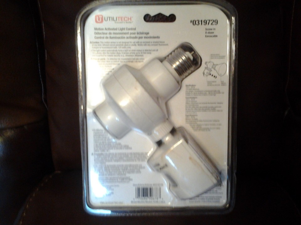 UTILITECH Motion Activated Light Control "BRAND NEW IN BOX" Screw In #0319729 | eBay