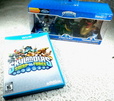 Lot Skylanders Swap Force DVD for Wii + 3 action Figures (new) in box ...