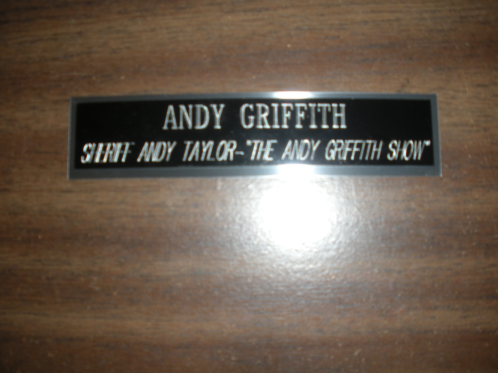 ANDY GRIFFITH NAMEPLATE FOR SIGNED PHOTO/MEMORABILIA DISPLAY | eBay