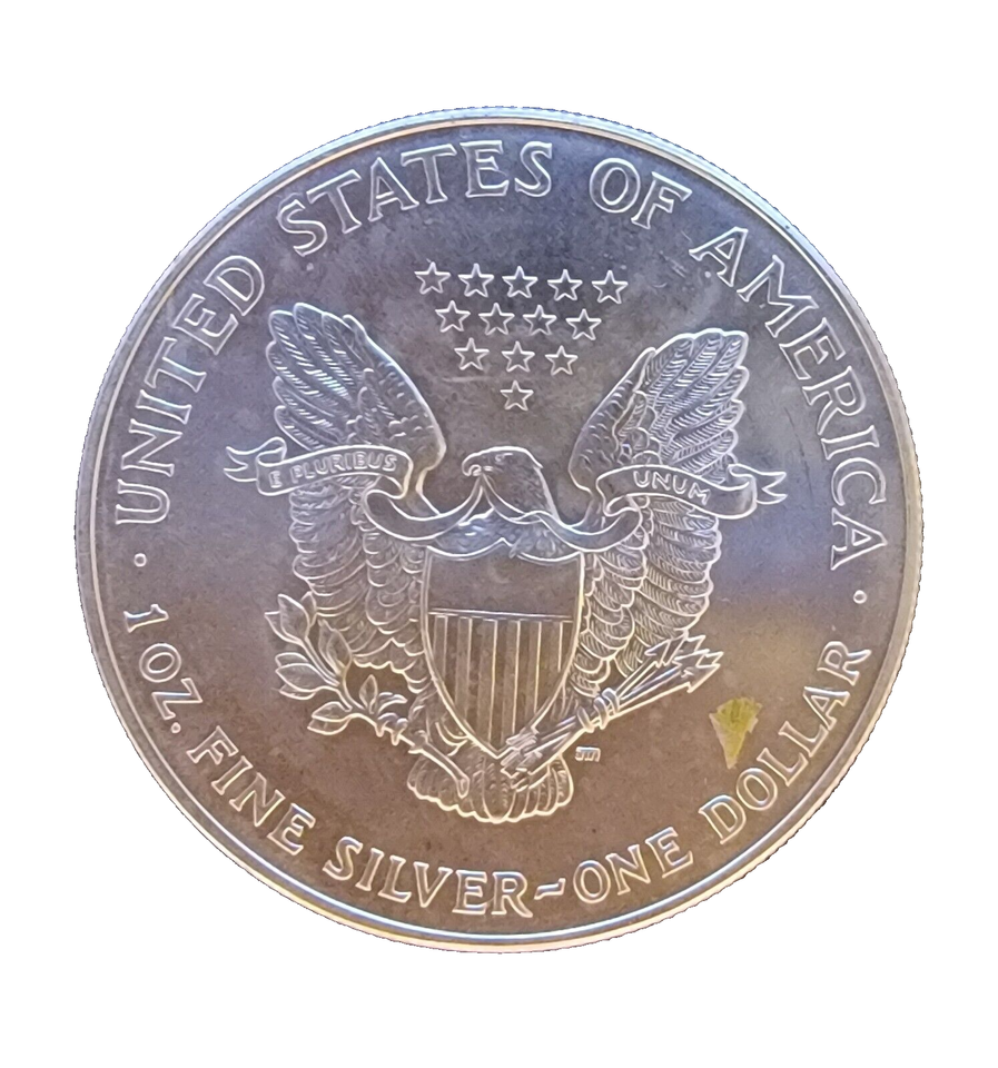 2002 American Silver Eagle USA Nice-999 Silver 1 Oz Ounce Art Bar Round ...
