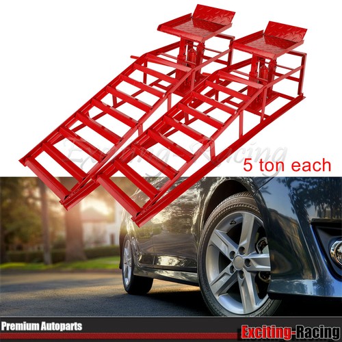 2 Pack 5 ton Heavy Duty Auto Car Truck Service Hydraulic Lift Vehicle ...