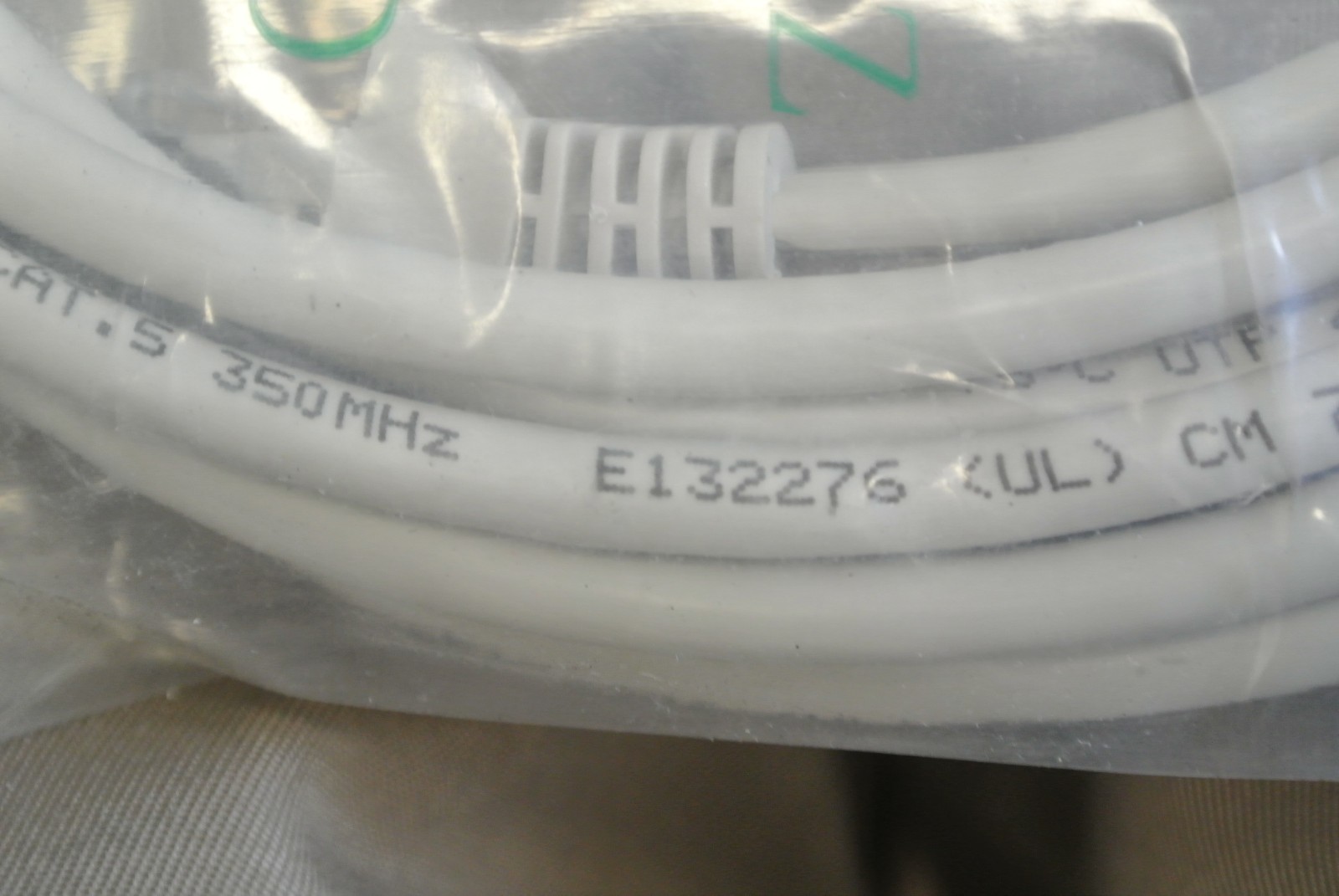 10-FT CATEGORY 5 ENHANCED 350MHz UL & ETL VERIFIED PATCH CABLE ANSI/TIA ...