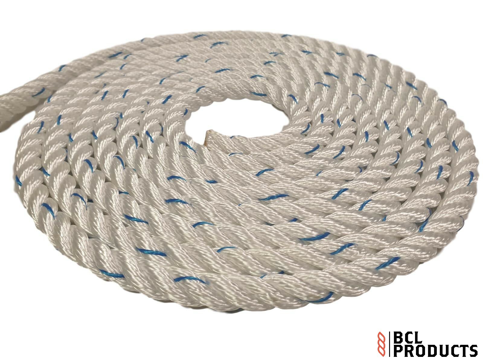 16mm White Polyester Rope - 3 Strand - Mooring & Anchoring - Available ...