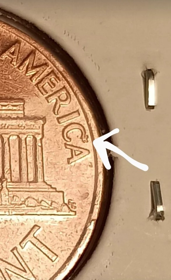 RARE 1968 Lincoln Cent Penny ERROR / "L" Variant No Mint Mk RD Red DDO ...